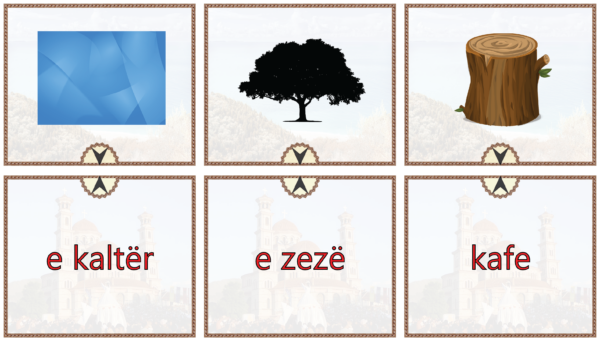 Albanian Match - Numbers and Colors - Made By Teachers