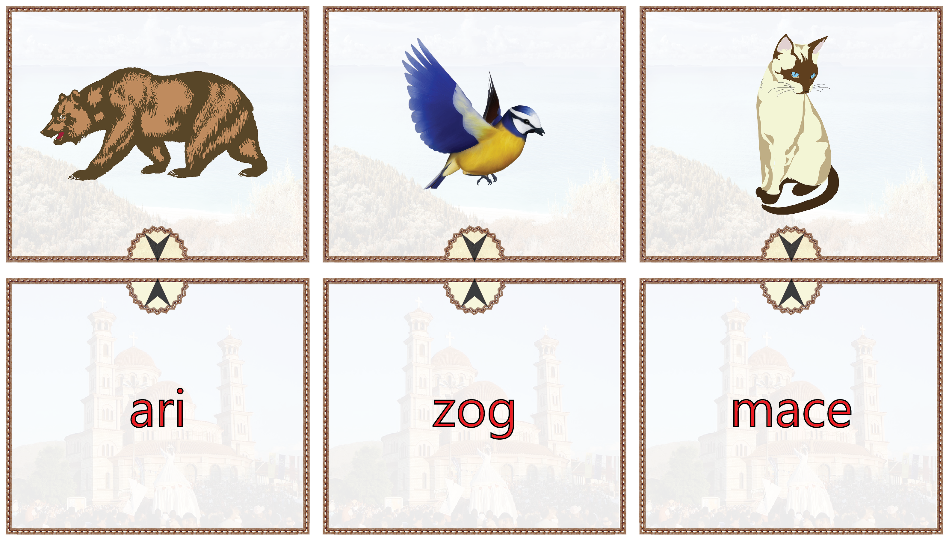 Albanian Match - Animals | Made By Teachers