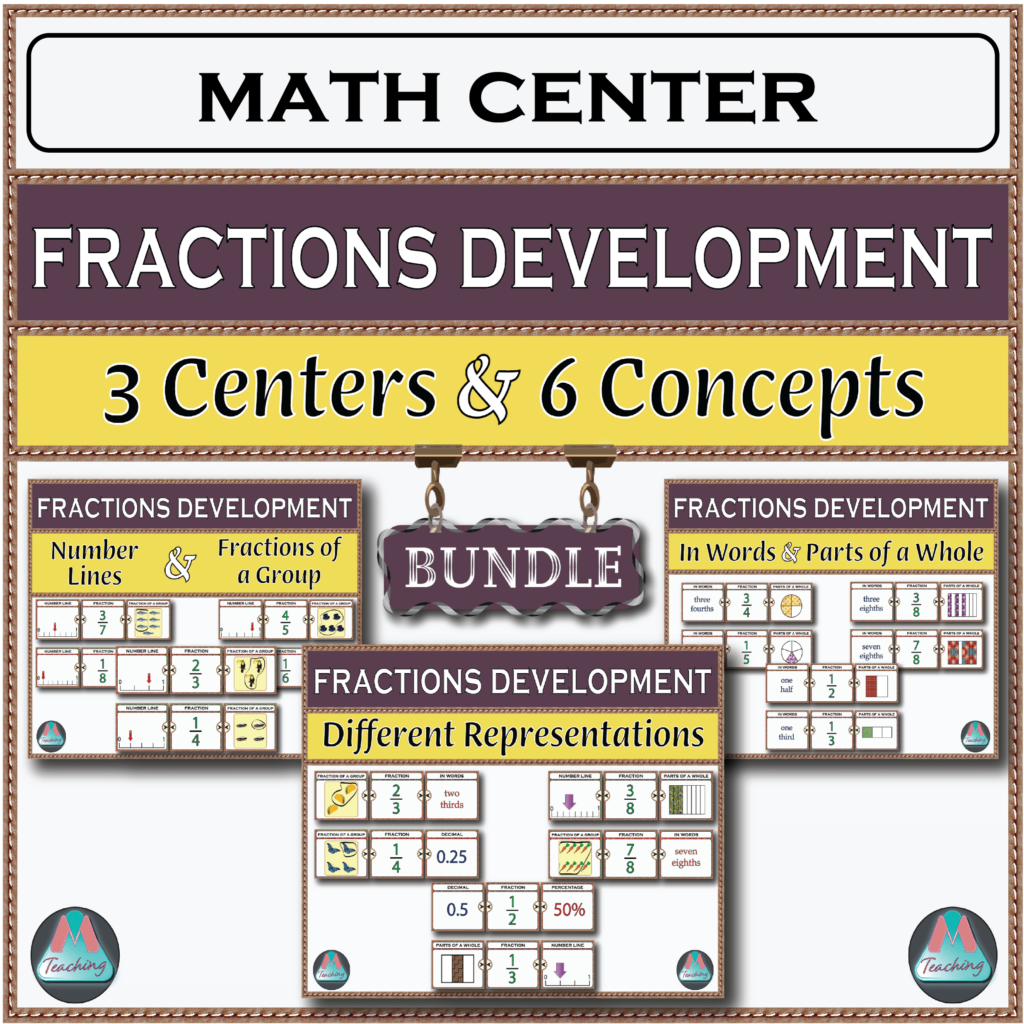 Math Center: Fractions Development Bundle | Made By Teachers