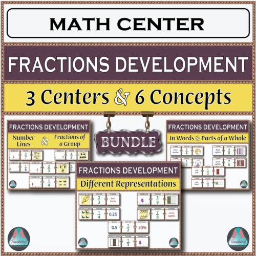 Math Center: Fractions Development Bundle - Made By Teachers