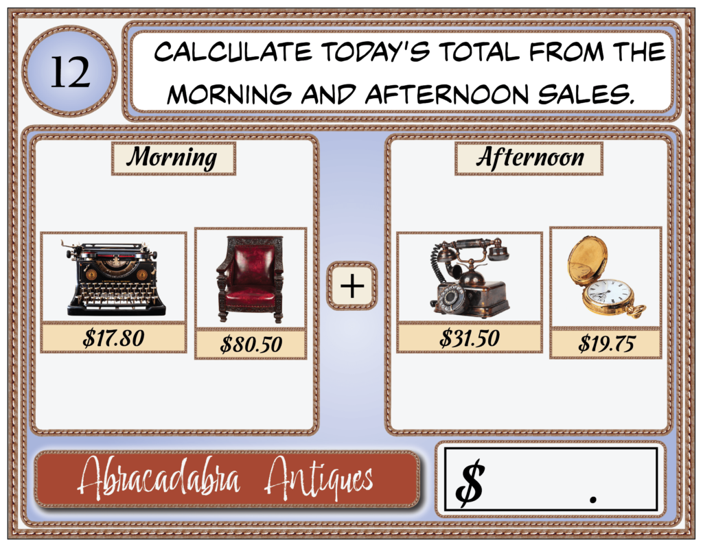 Decimals Task Cards - Add and Subtract Money - Made By Teachers