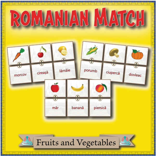 Romanian Match - Fruits and Vegetables | Made By Teachers