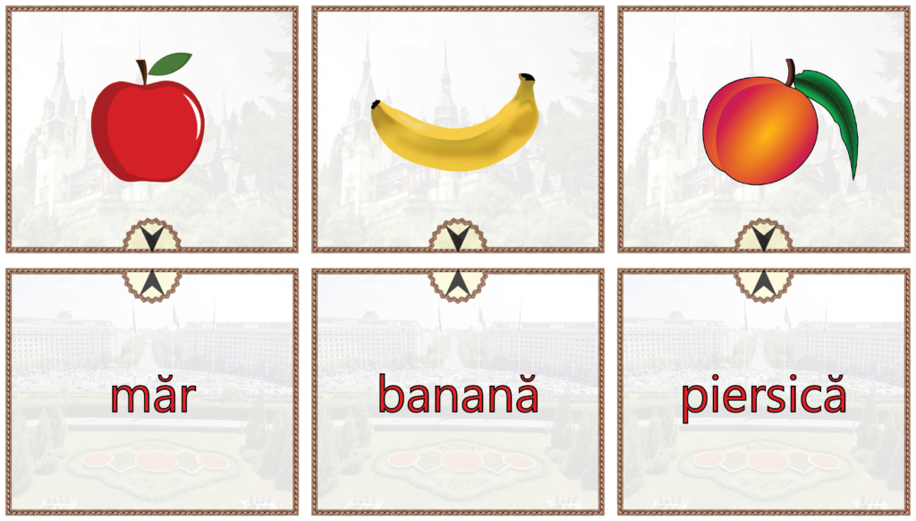 Romanian Match - Fruits and Vegetables - Made By Teachers