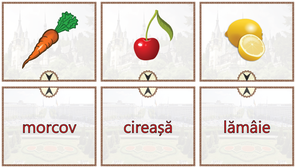 Romanian Match - Fruits and Vegetables - Made By Teachers