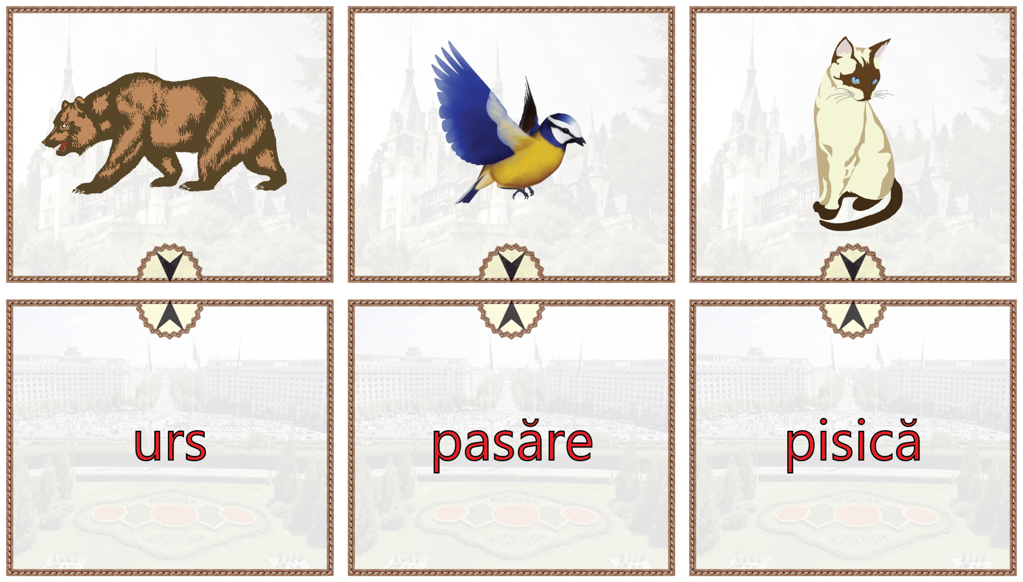 Romanian Vocabulary Match Bundle - Made By Teachers