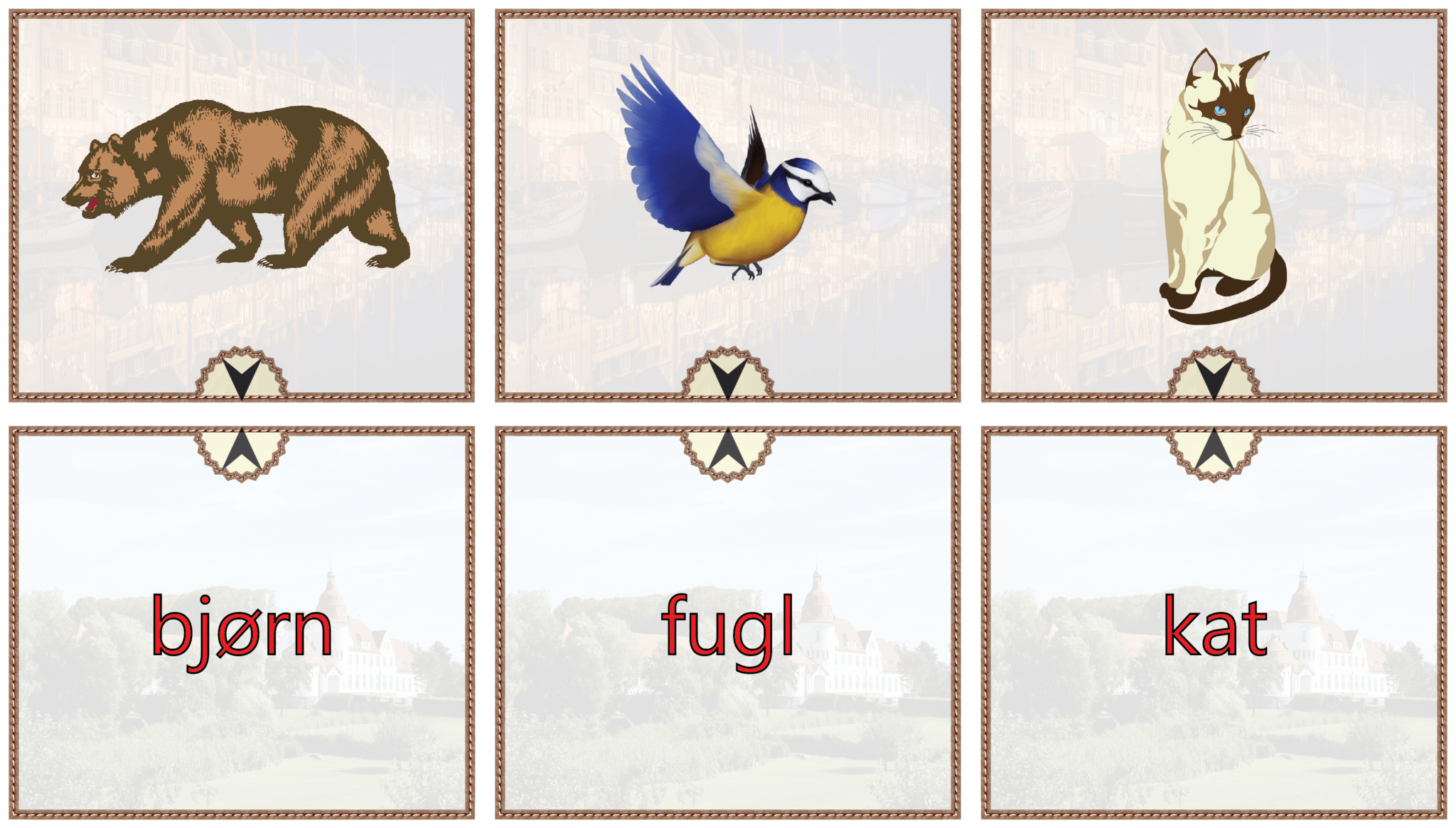 Danish Vocabulary Match Bundle | Made By Teachers