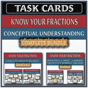 Fractions Task Cards - Complete Bundle | Made By Teachers