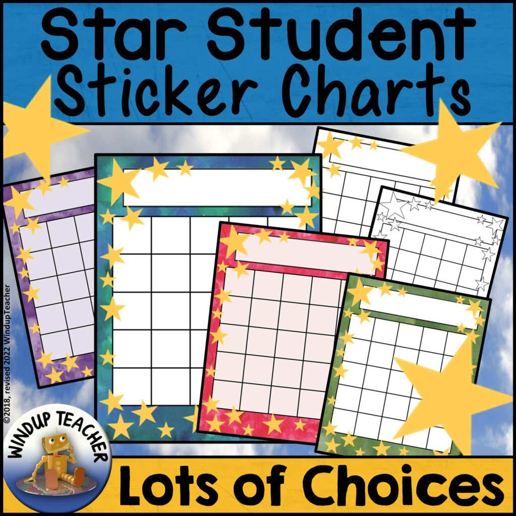 Star Incentive Reward Sticker Charts | Made By Teachers