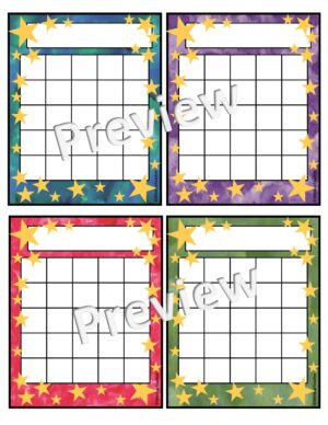 Star Incentive Reward Sticker Charts - Made By Teachers