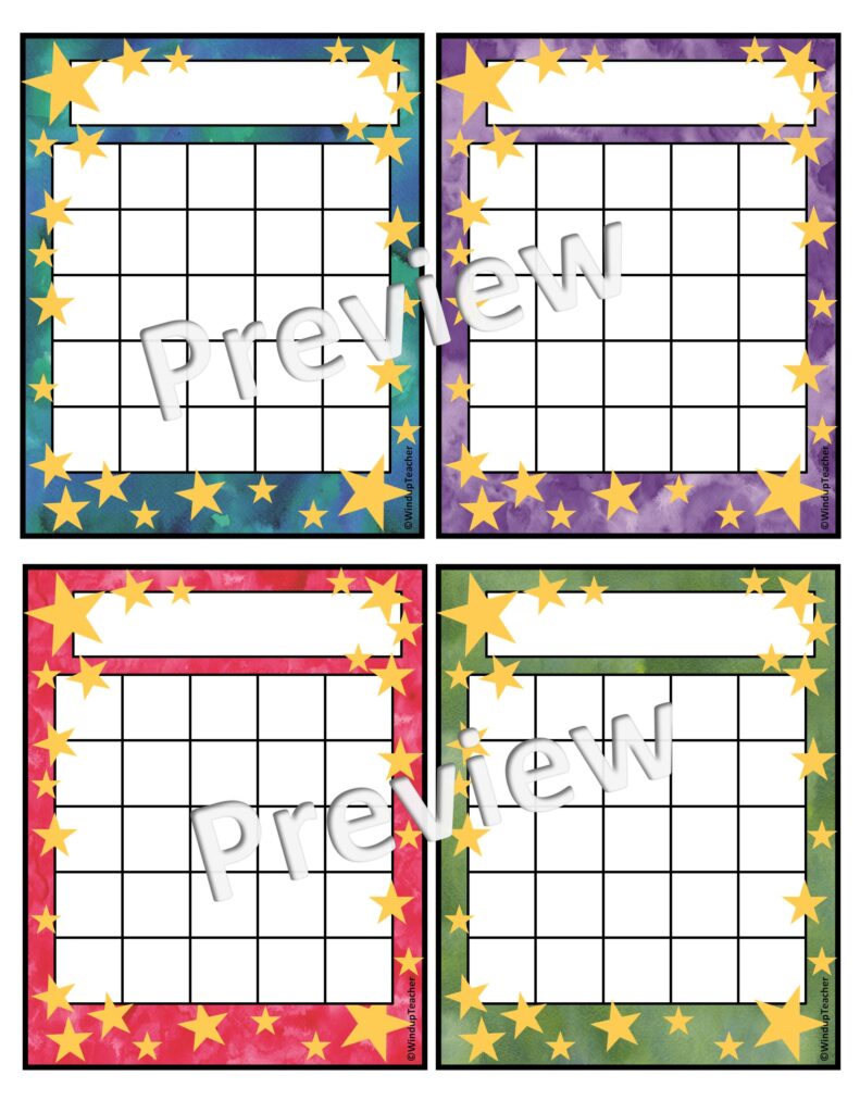 Star Incentive Reward Sticker Charts | Made By Teachers