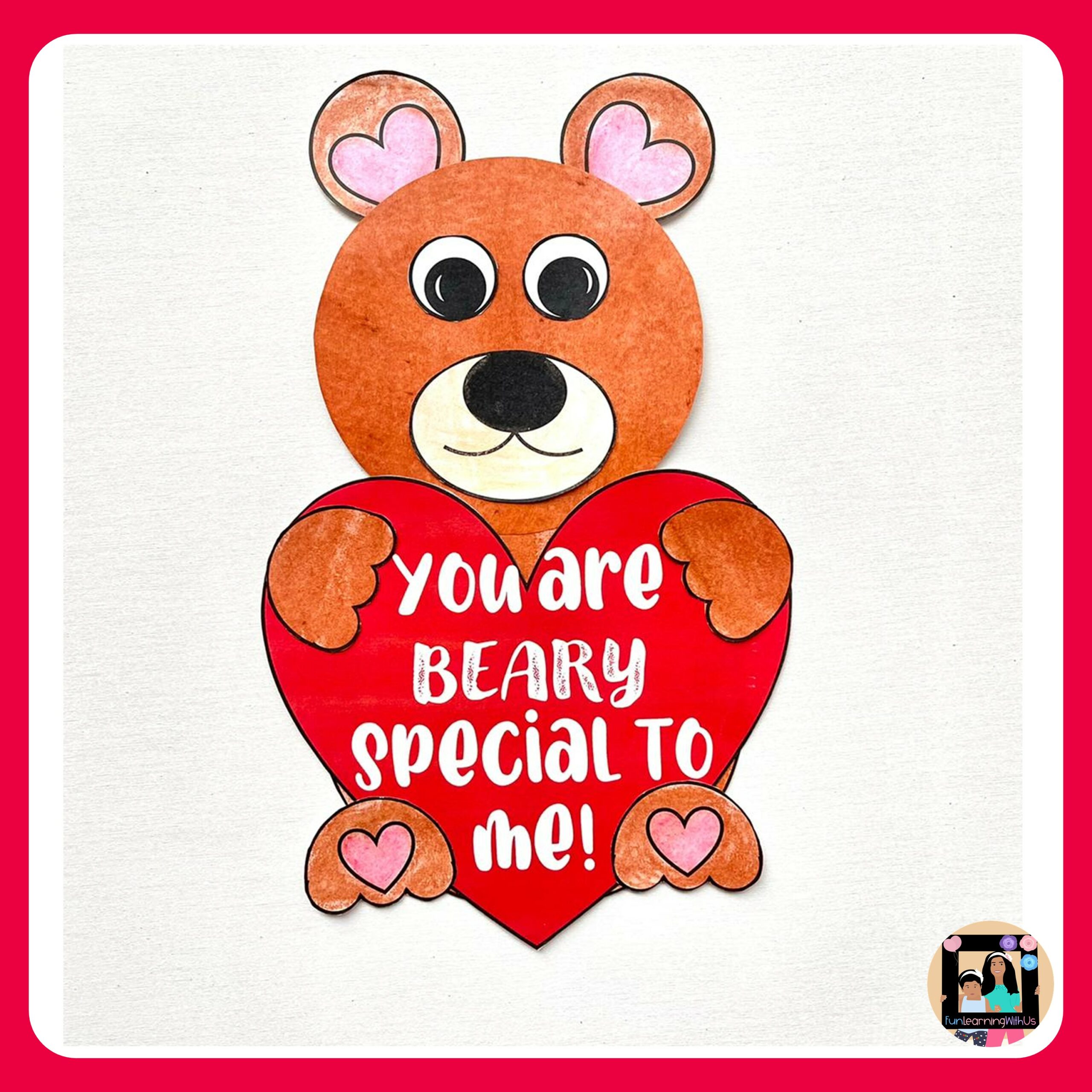 Valentine's Day Bear Craft | Bear Craft | Made By Teachers