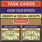 Division Task Cards - Arrays & Equal Groups Bundle - Made By Teachers