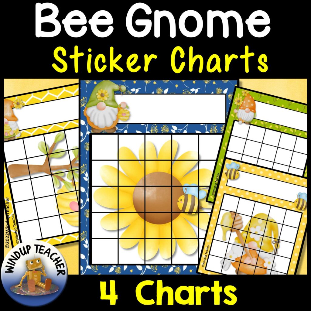 Bee Gnome Sticker Charts - Made By Teachers