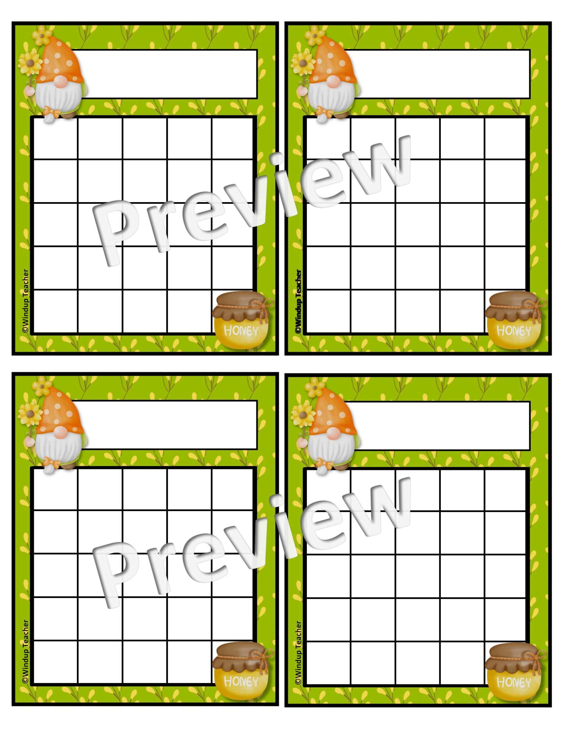 Bee Gnome Sticker Charts | Made By Teachers