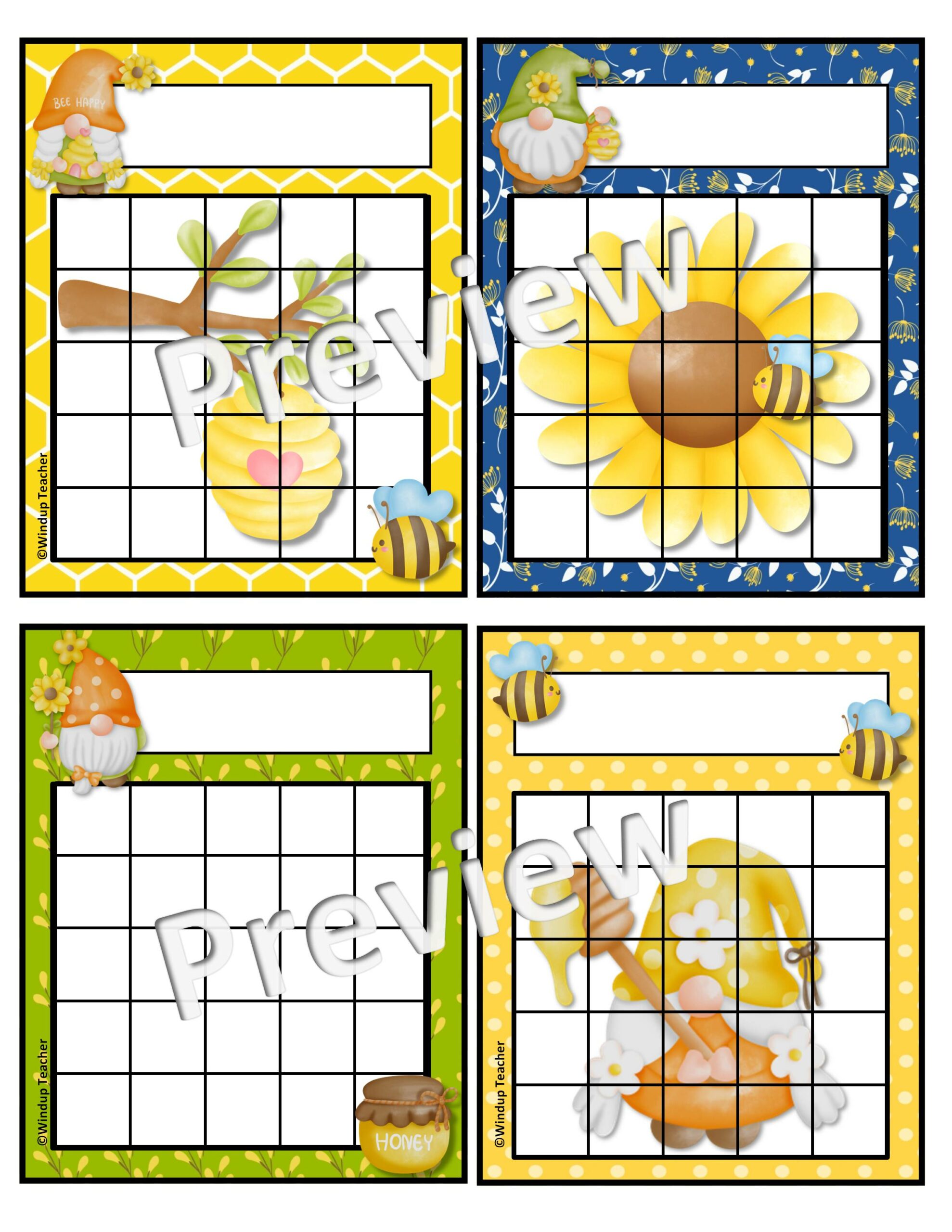 Bee Gnome Sticker Charts | Made By Teachers