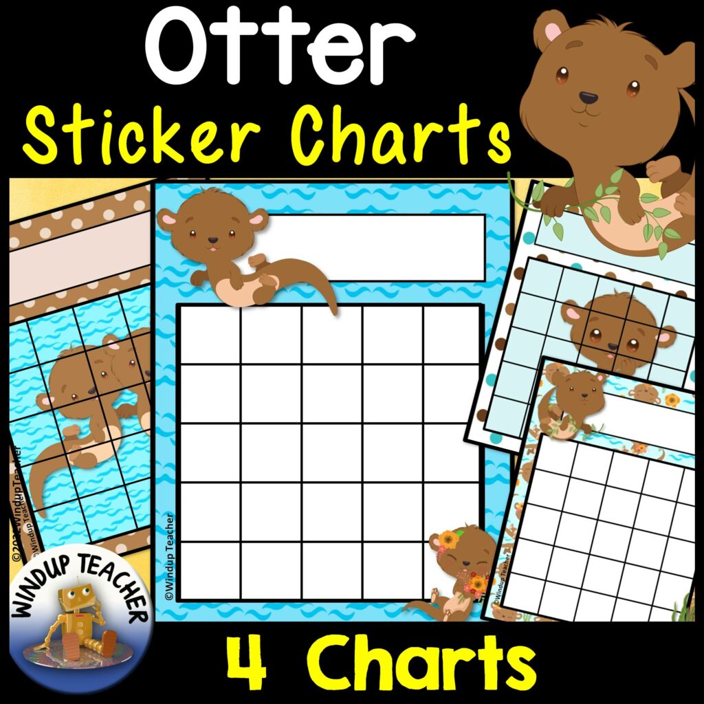 Otter Sticker Charts - Made By Teachers