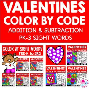 VALENTINE'S DAY COLOR BY NUMBER | VALENTINE'S DAY COLOR BY CODE ...