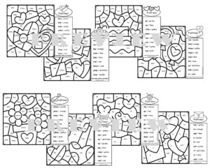 VALENTINE'S DAY COLOR BY NUMBER | VALENTINE'S DAY COLOR BY CODE ...