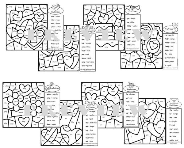 VALENTINE'S DAY COLOR BY NUMBER | VALENTINE'S DAY COLOR BY CODE ...