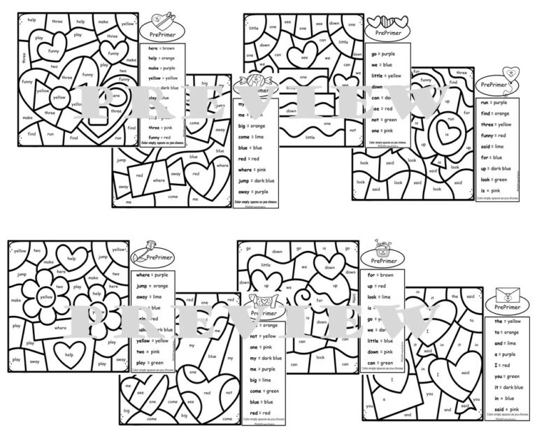 Valentines Color by Code Bundle K-2 - Made By Teachers