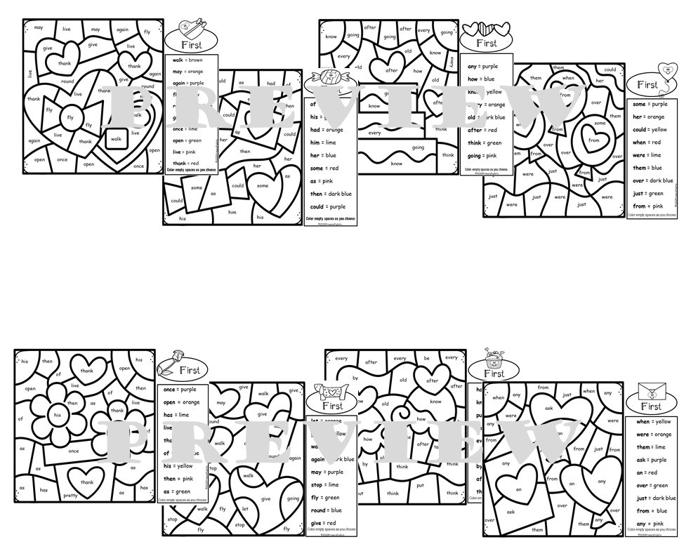 Valentines Color by Code Bundle K-2 - Made By Teachers