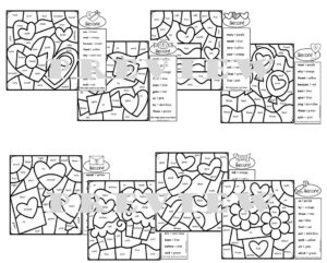 VALENTINE'S DAY COLOR BY NUMBER | VALENTINE'S DAY COLOR BY CODE ...