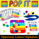 Pop it Activities | Uppercase Letter Task Cards - Made By Teachers
