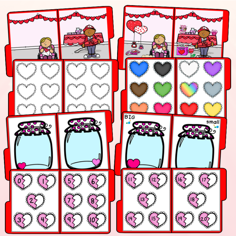 February Valentine's Day File Folder Activities | Made By Teachers
