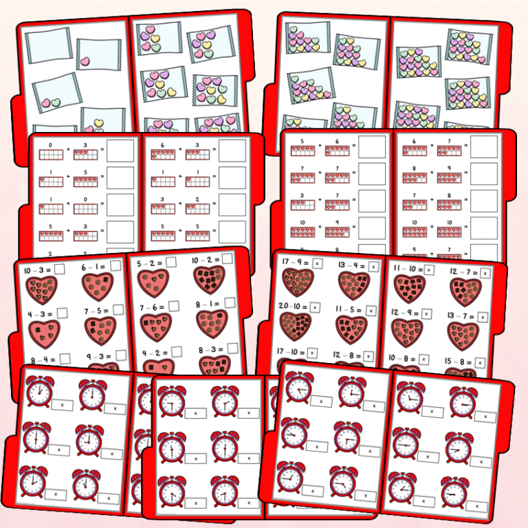February Valentine's Day File Folder Activities | Made By Teachers