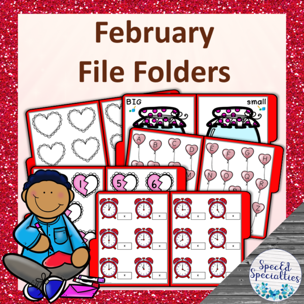 February Valentine's Day File Folder Activities | Made By Teachers