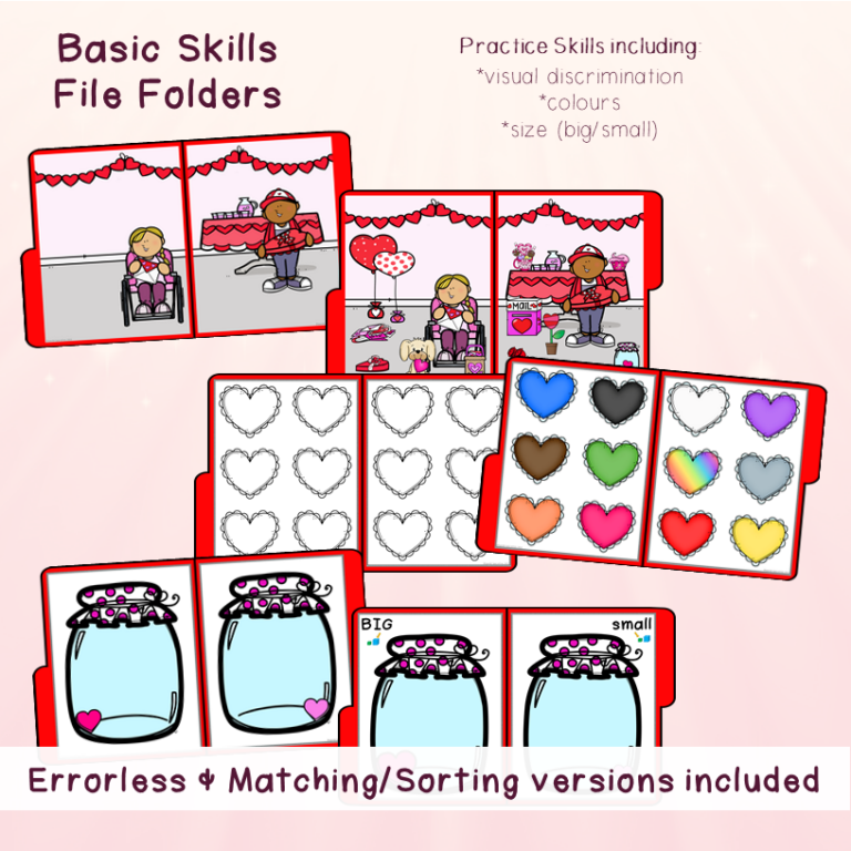 February Valentine's Day File Folder Activities - Made By Teachers