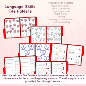 February Valentine's Day File Folder Activities - Made By Teachers