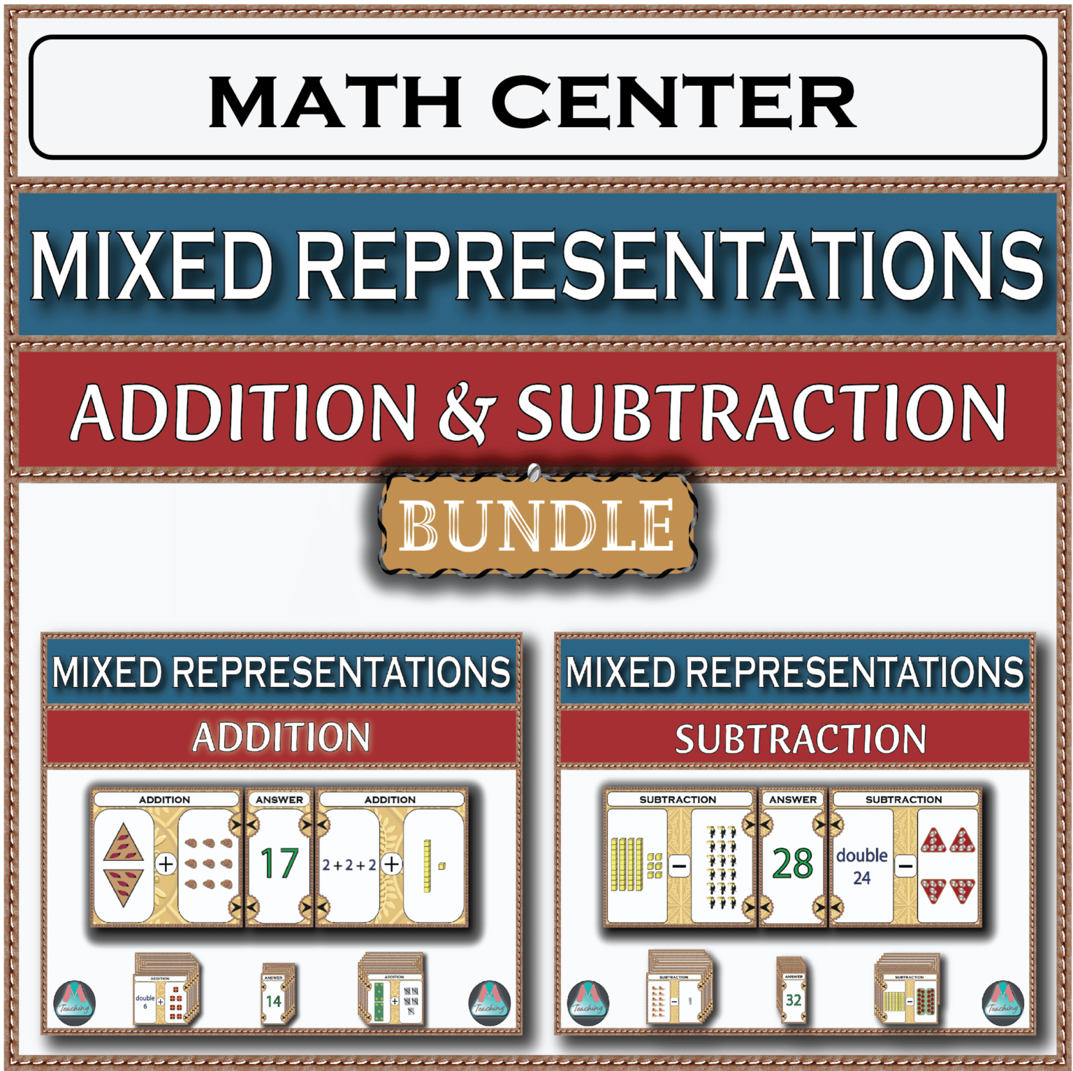 Math Center: Addition & Subtraction Bundle - Made By Teachers
