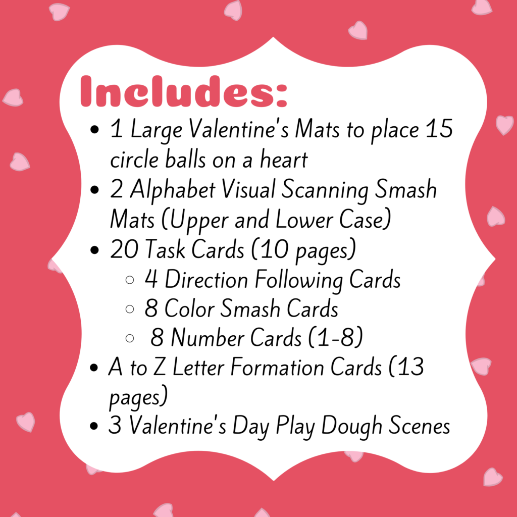 Valentine's Day Free Play Dough Mats | Made By Teachers