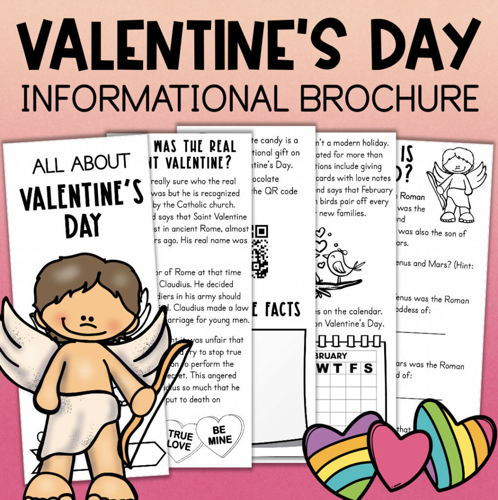 VALENTINES DAY Activity Informational Brochure - Made By Teachers