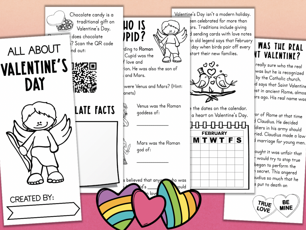 VALENTINES DAY Activity Informational Brochure - Made By Teachers