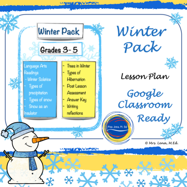 All About Winter NO Prep Pack - Made By Teachers