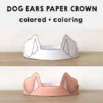 Dog Ears Crowns Headbands Printable Coloring Craft - Made By Teachers