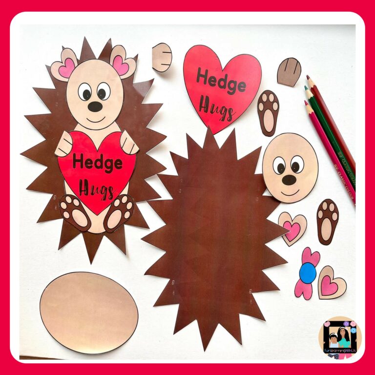 Valentine's Day Hedge Hugs Craft | Hedgehog Craft | Made By Teachers