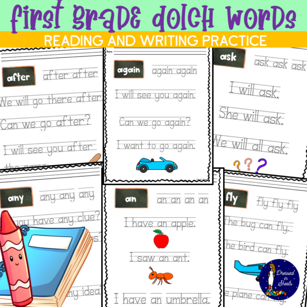 First Grade Dolch Words Reading and Writing Practice | Made By Teachers