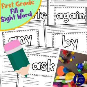 First Grade Fill a Sight Word - Made By Teachers