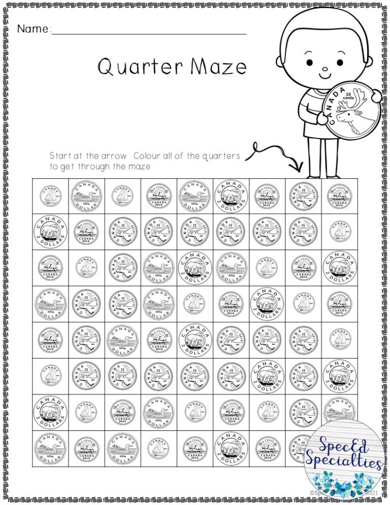 Identifying Canadian Money Worksheets | Made By Teachers