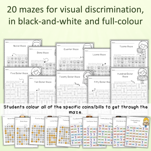 Identifying Canadian Money Worksheets - Made By Teachers