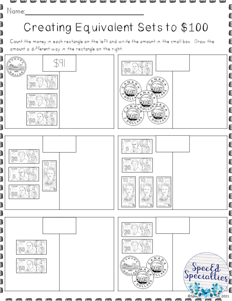 Counting and Representing Canadian Money Amounts - Made By Teachers