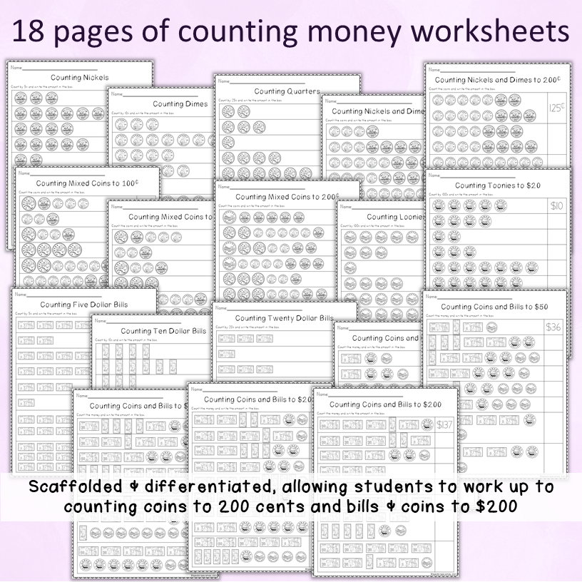 Counting and Representing Canadian Money Amounts | Made By Teachers