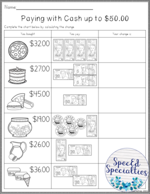Making Change with Canadian Money Worksheets | Made By Teachers