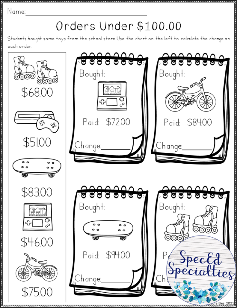 Making Change with Canadian Money Worksheets | Made By Teachers