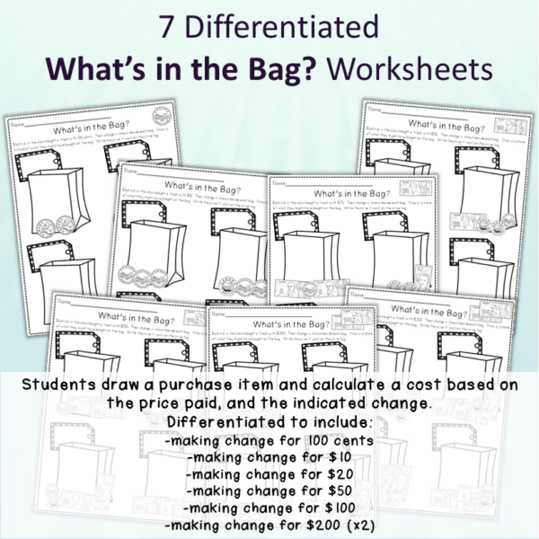 Making Change with Canadian Money Worksheets - Made By Teachers