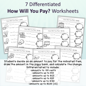 Making Change with Canadian Money Worksheets | Made By Teachers