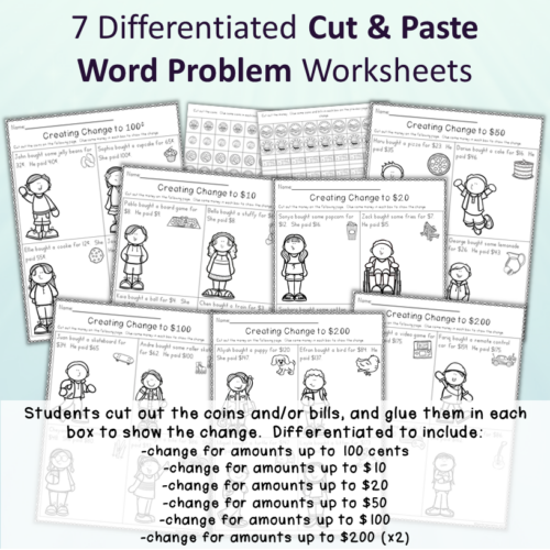 Making Change with Canadian Money Worksheets | Made By Teachers